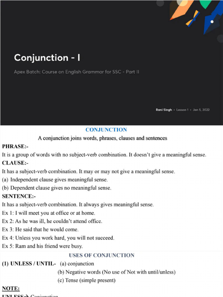Conjuncture | PDF