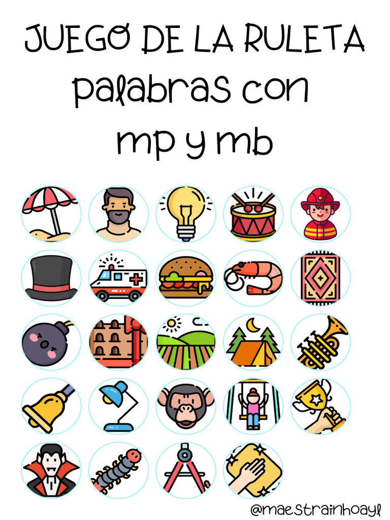 Juego de palabras mp y mb | PDF