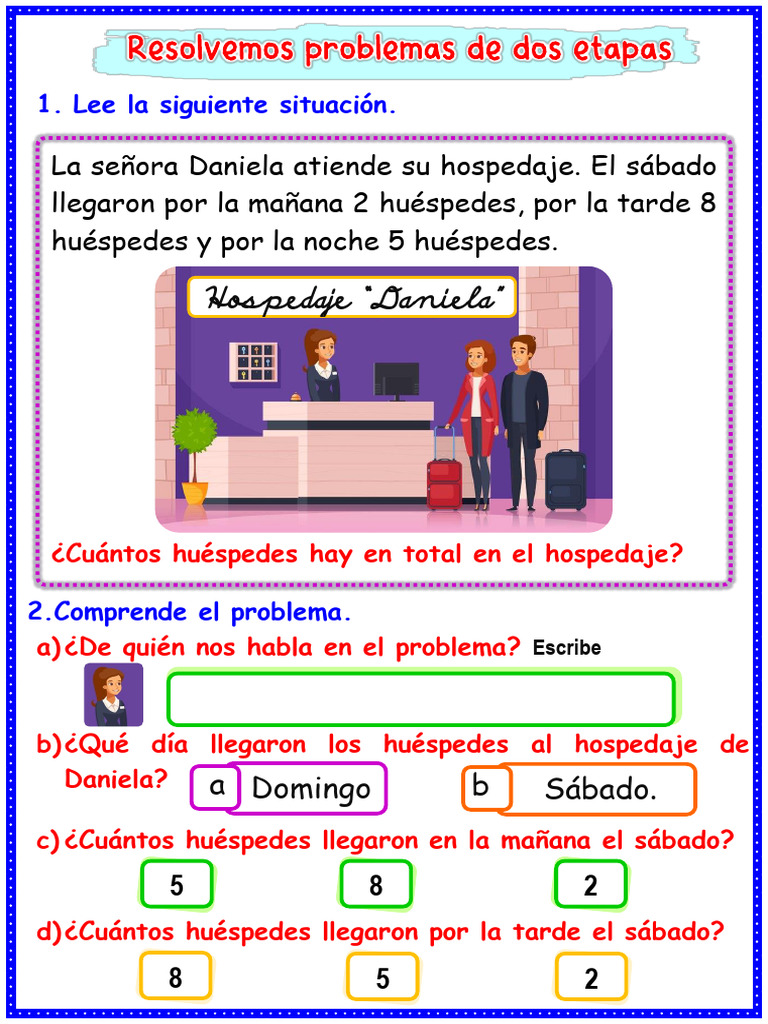 Problemas de dos etapas para primaria | PDF