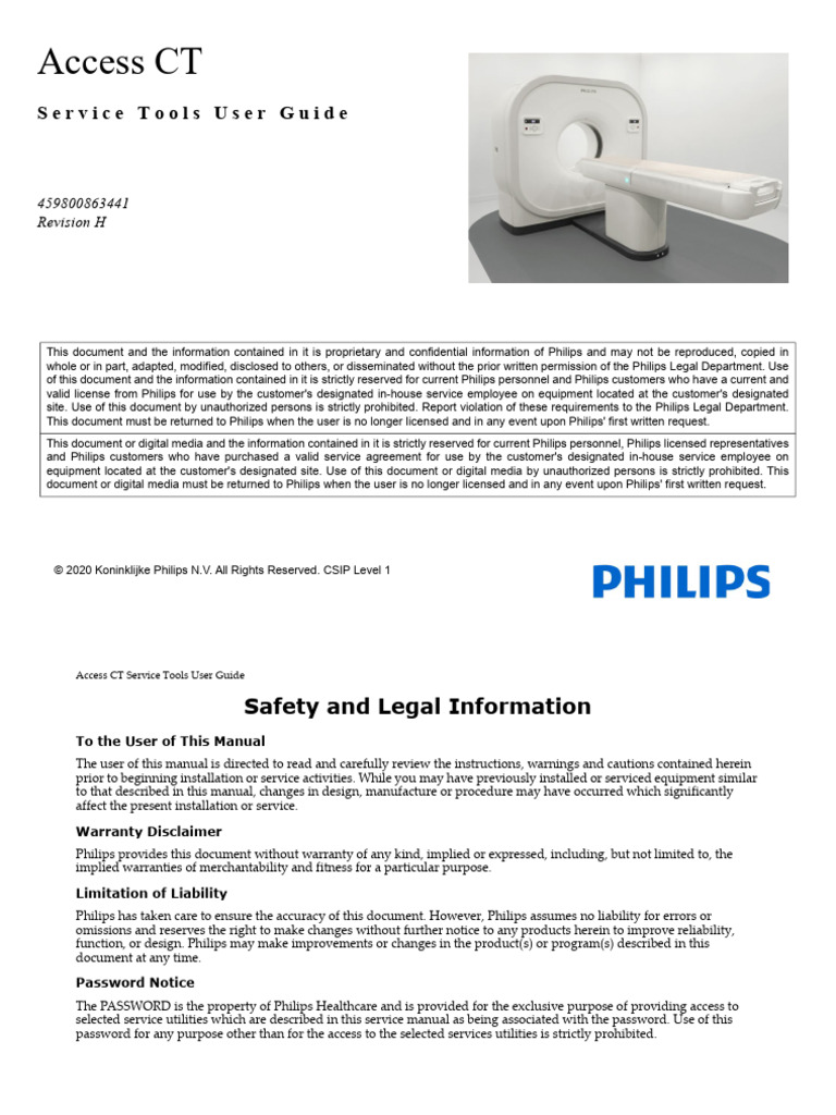 Philips Access CT User Guide | PDF | Windows 10 | Ct Scan