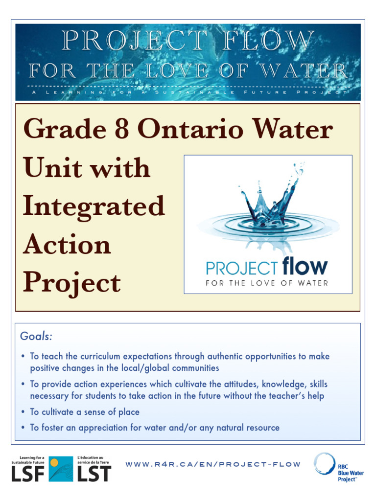 LSF_-_FLOW_-_ON_Grade_8_Water_Unit_Sample | PDF | Water Pollution | Water