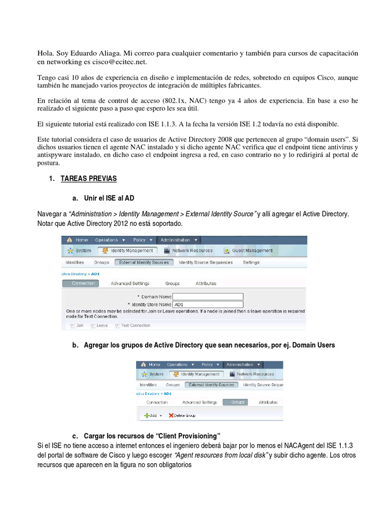 15364076-ECITEC - Paso A Paso Wireless Con 8021x y Postura Con WLC y ...