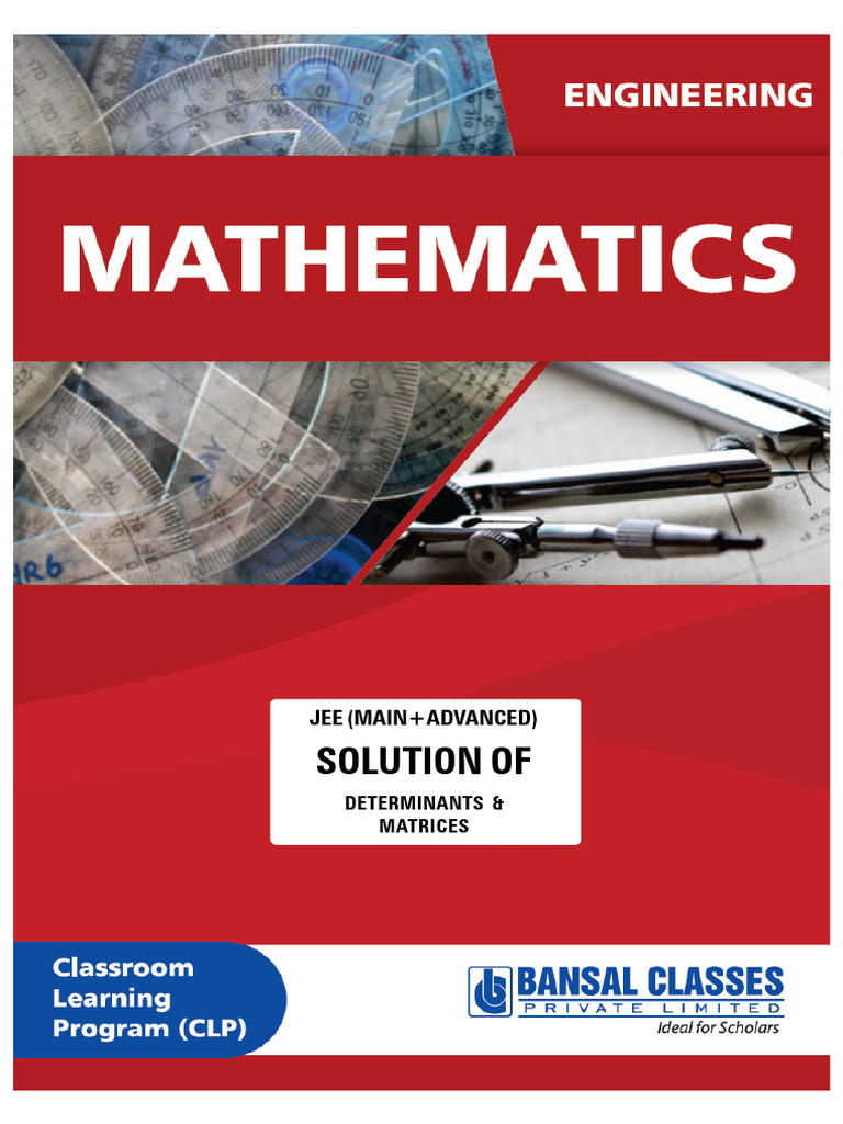Det & Mat - TS | PDF | Determinant | Matrix (Mathematics)
