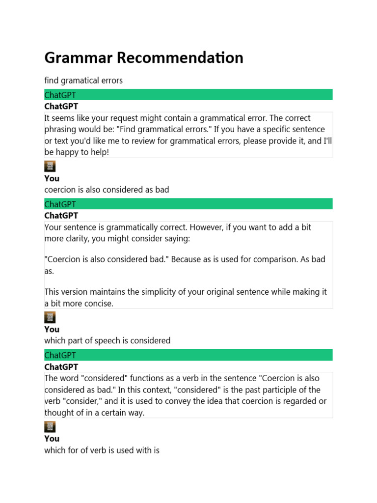 Grammar Recommendation | PDF | Verb | Grammatical Tense