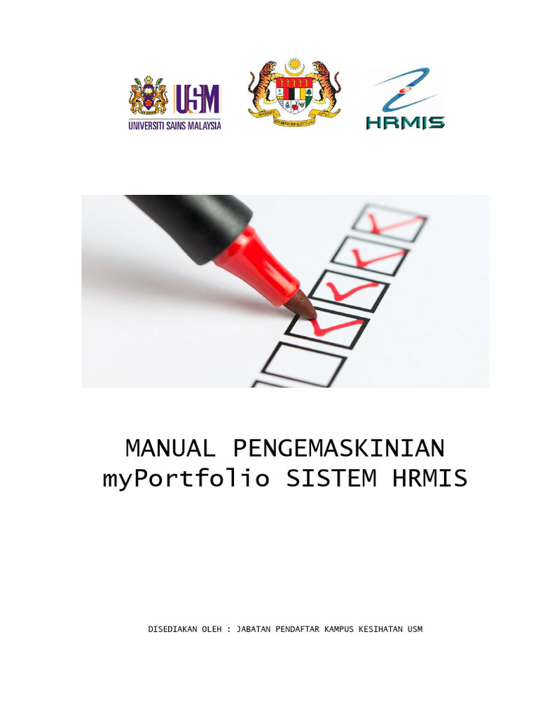 Manual Pengemaskinian MyPortfolio Di Dalam Sistem HRMIS (Dikemaskini 19 ...