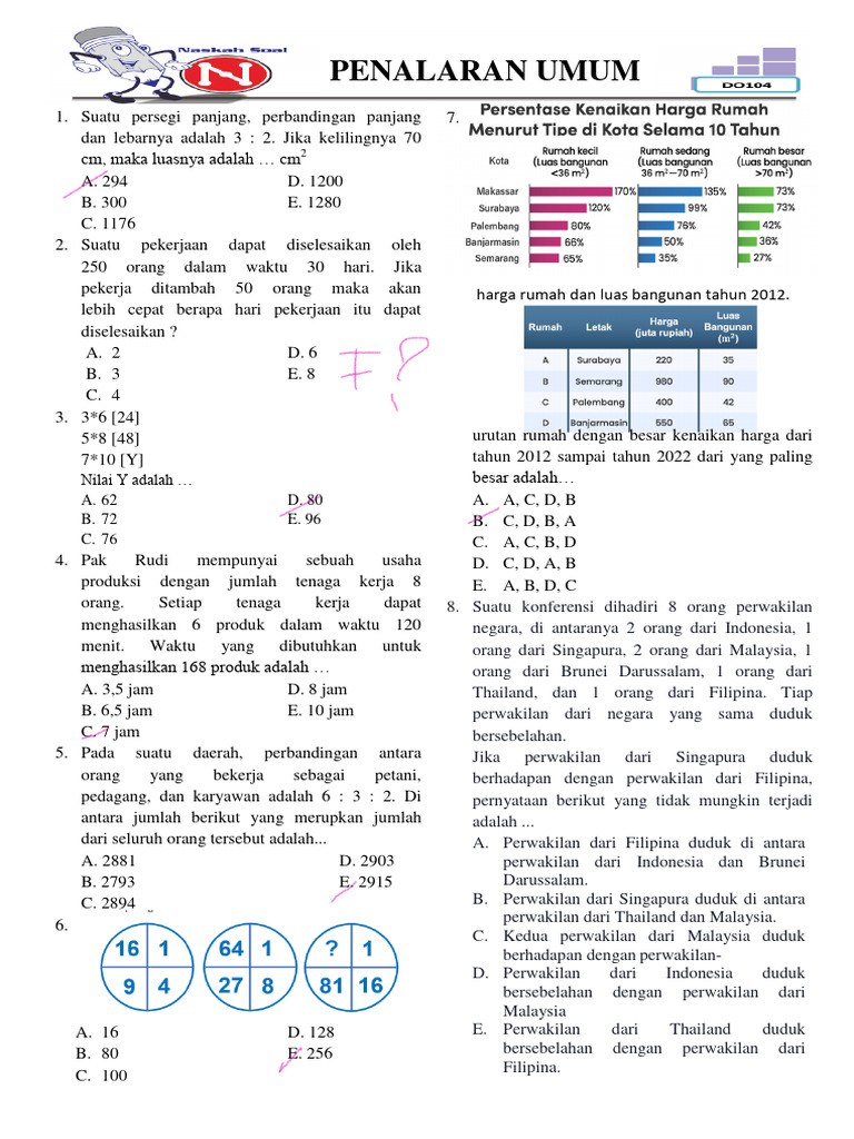 Latihan 11 Pu Utbk | PDF