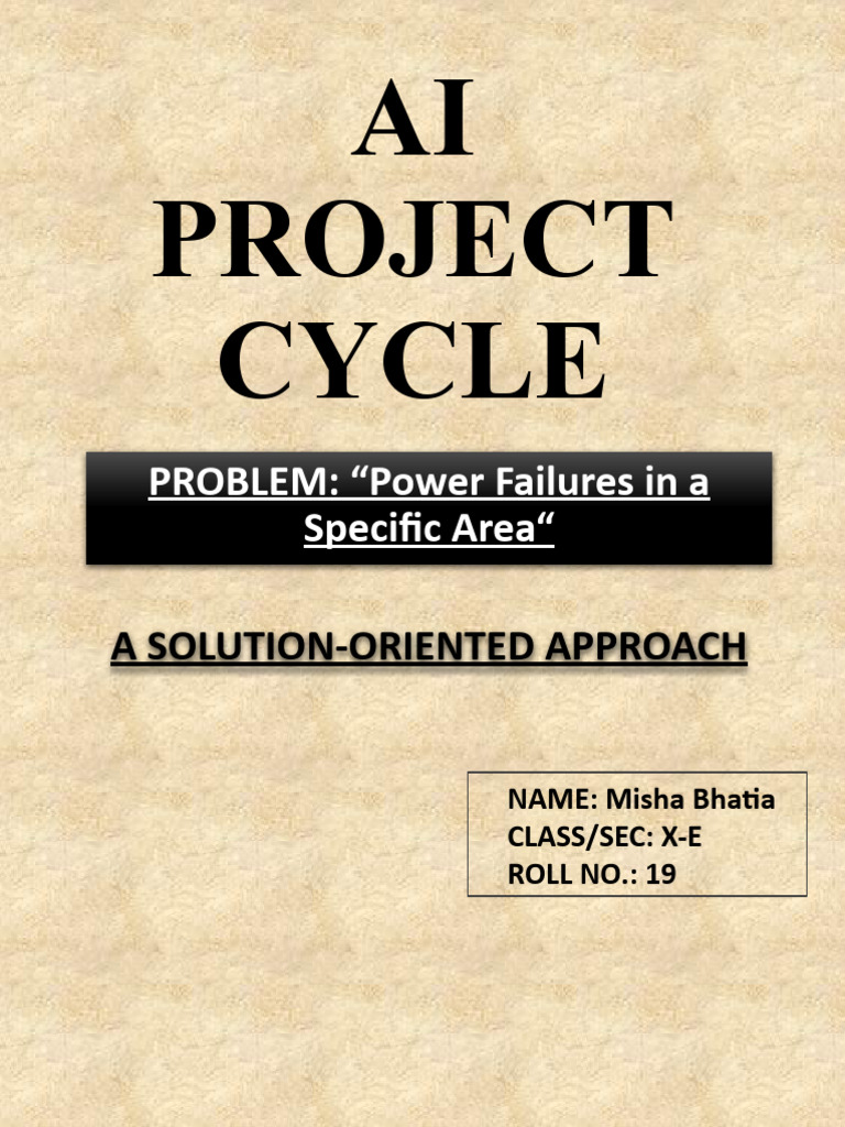 AI PROJECT CYCLE | Download Free PDF | Data Analysis | Data