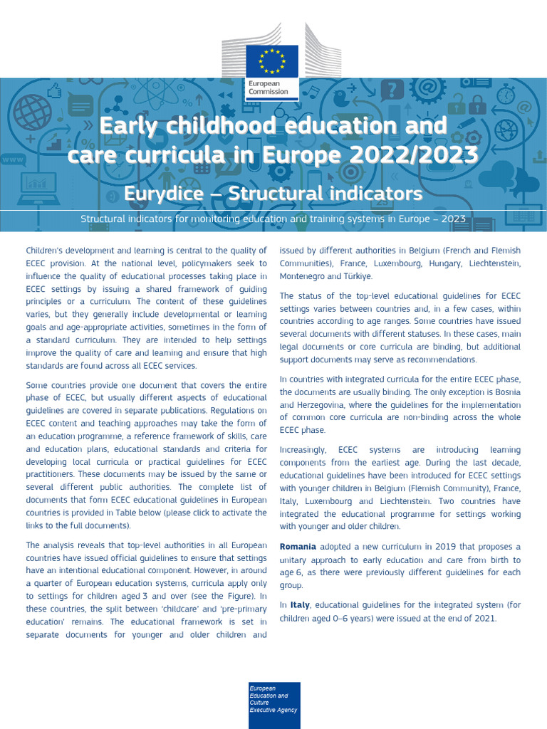 ECEC Curriculum Factsheet 0 | PDF | Curriculum | Preschool