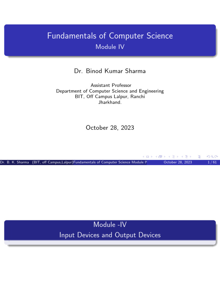 CN 107 Fundamental of Computer Science Module IV | PDF | Operating ...