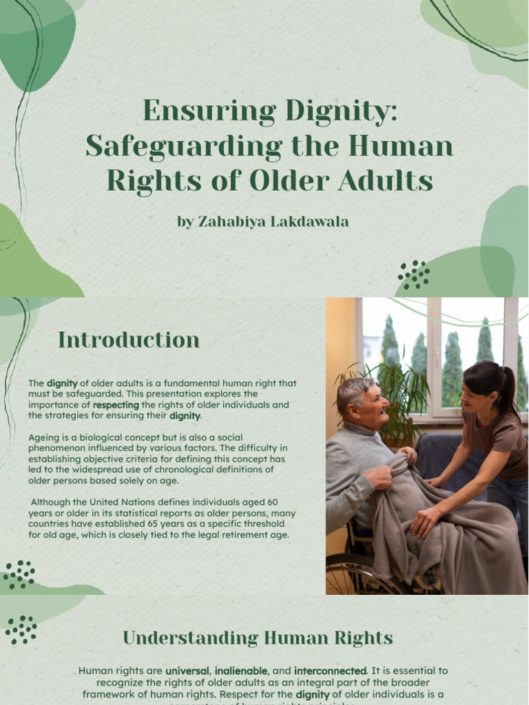Safeguarding Rights of Older Adults | PDF | Human Rights | Dignity
