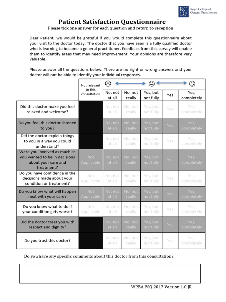 New-PSQ-Form | PDF | Health Care | Medicine