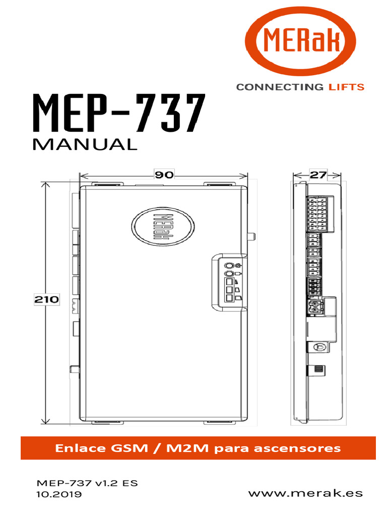 Manual MEP-737 v1.111 ES | PDF | Gsm | 3 G
