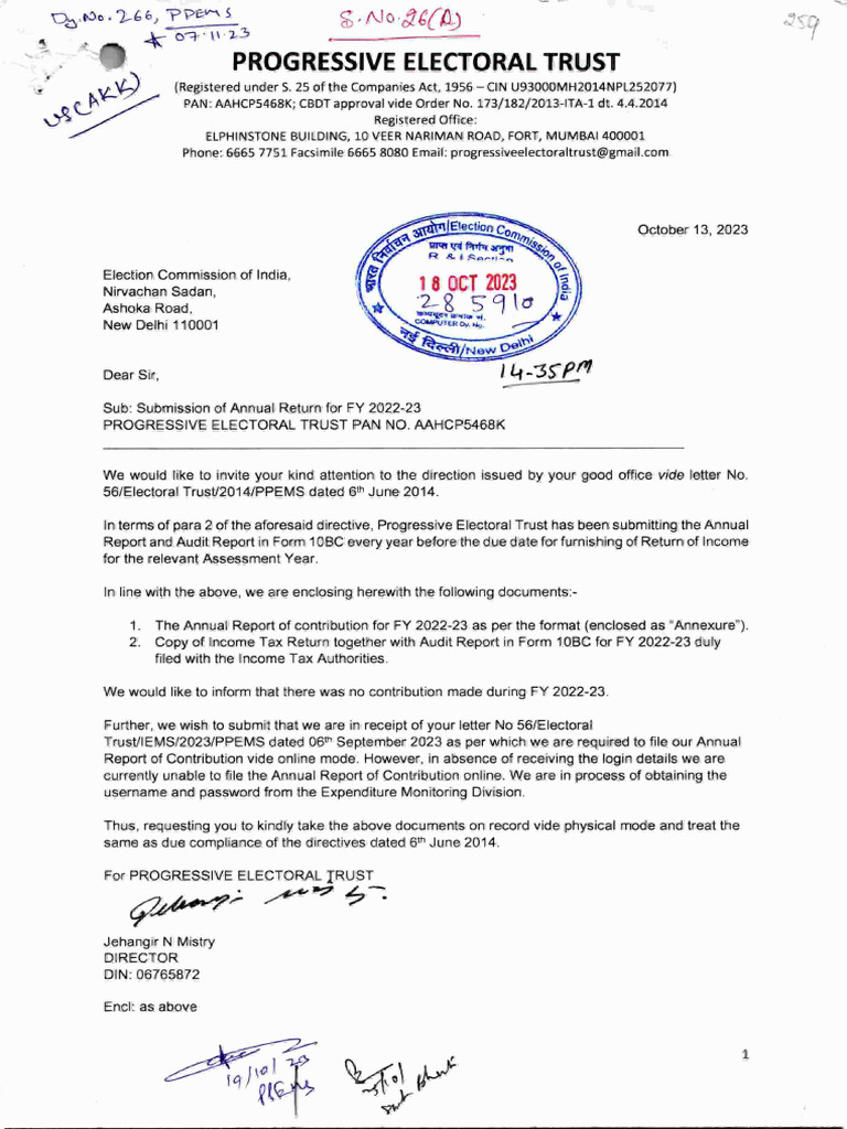 CR of Progressive ET For FY 2022-23 | PDF | Audit | Going Concern