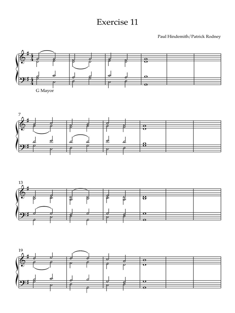 Exercise 11 Copy - Full Score | PDF