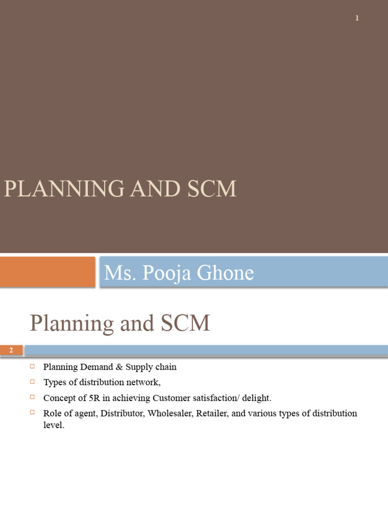 Unit 2 Demand Planning & SCM | PDF | Retail | Warehouse
