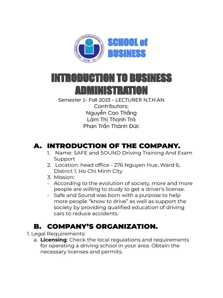 Introduction To BA - Report (1) | PDF | Educational Technology