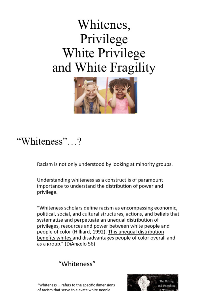 White Privilege 2021 | Download Free PDF | Whiteness Studies | Power ...