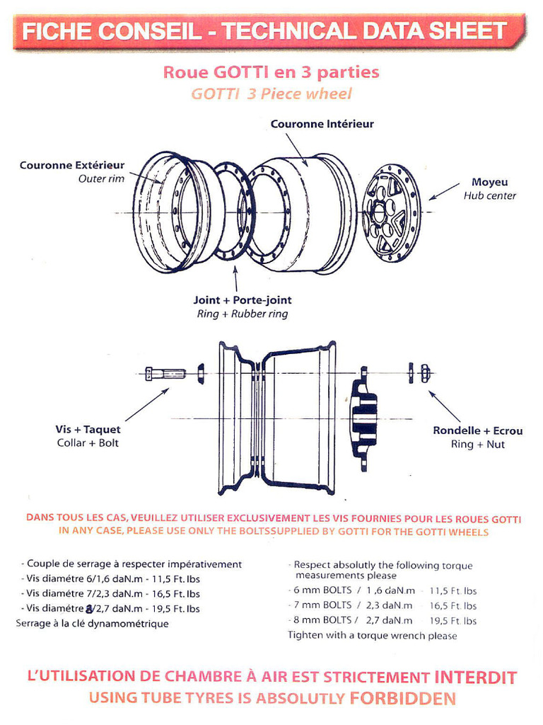 Bolts Torque Gotti Wheels | PDF