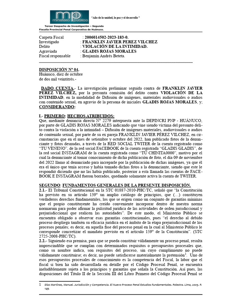 Violacion A La Intimidad | PDF | Derecho penal | Ley procesal