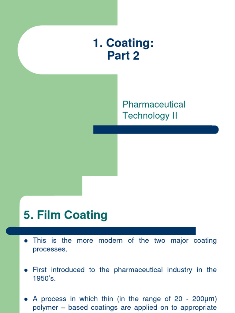 Film Formers in Pharmaceutical Coatings | PDF | Polymers | Solubility