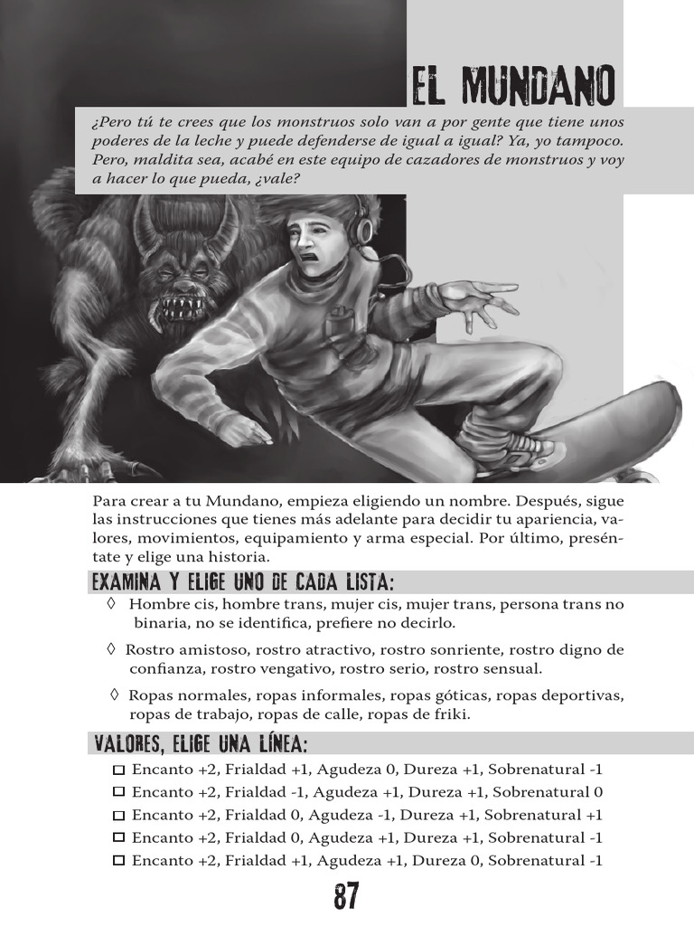 Crea tu Mundano: Guía de Cazadores | PDF