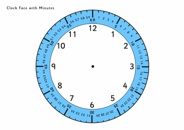 Clock Face With Minutes | PDF