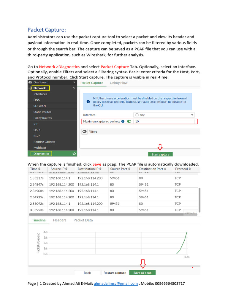 Real-Time Packet Capture Guide | PDF