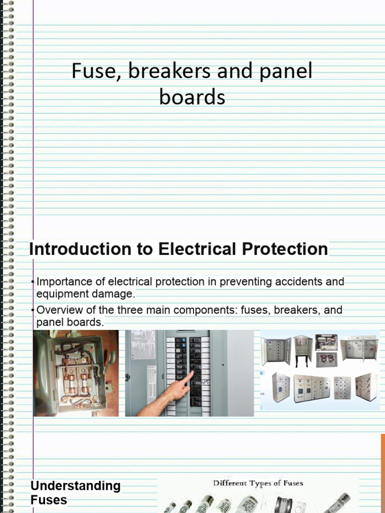 Electrical Protection Essentials | PDF | Fuse (Electrical) | Personal ...