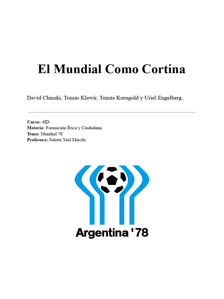 TP Ética - La Última Dictadura Militar Argentina - David Chinski, Uriel ...