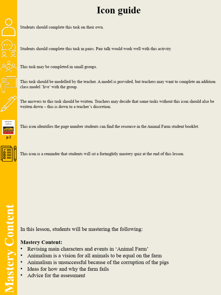 18 New Animal Farm Revision and Assessment Preparation | PDF | Metaphor