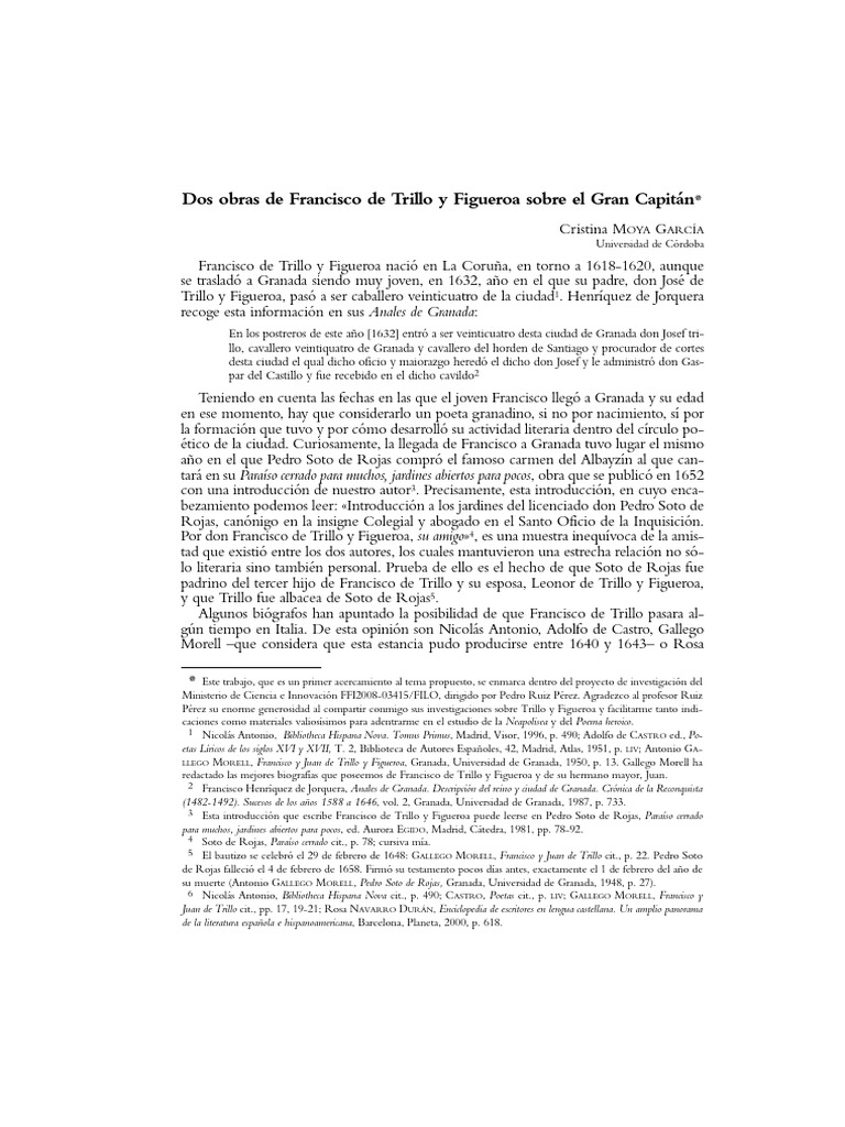Francisco de Trillo y Figueroa | PDF | Granada