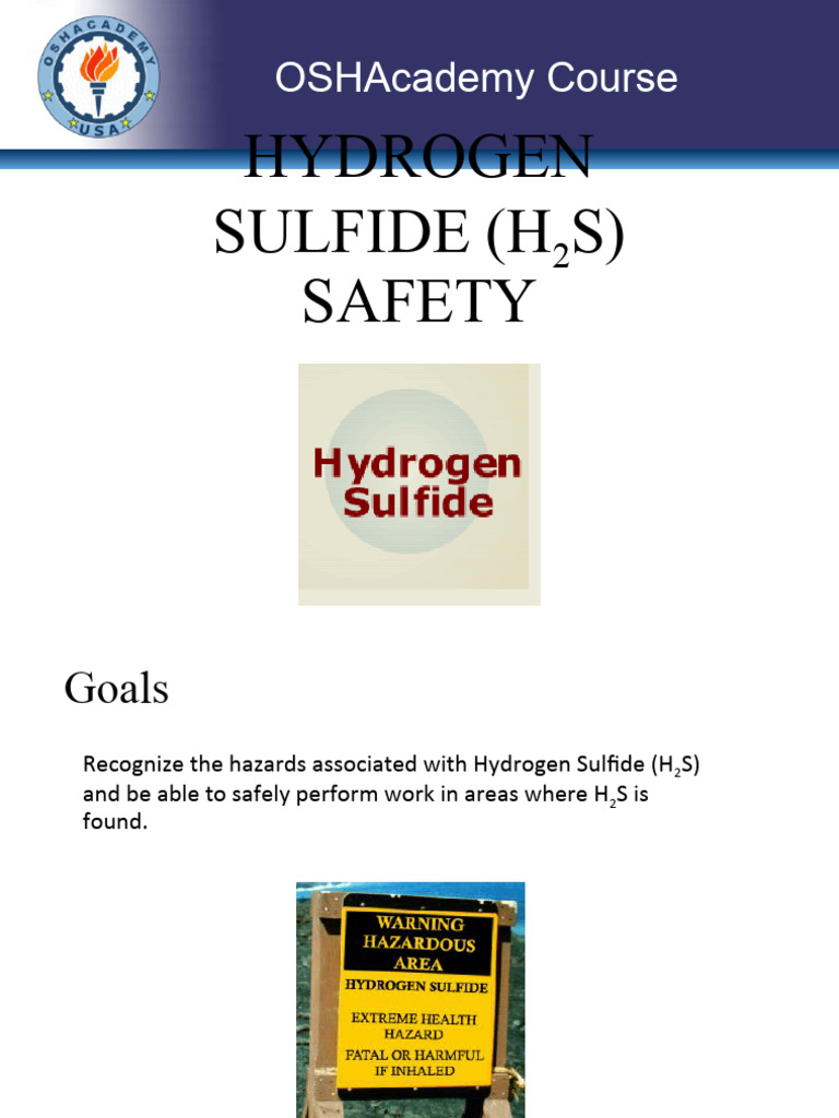 PM Hydrogen Sulfide Safety | PDF | Personal Protective Equipment | Odor