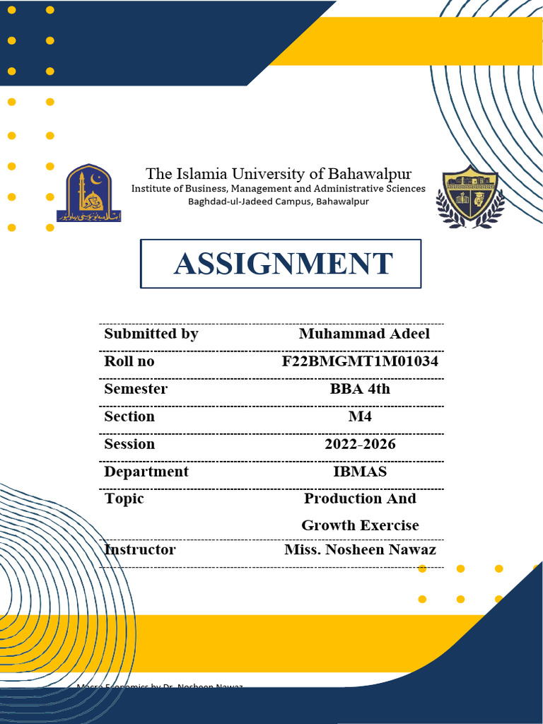 Muhammad Adeel - 1034 - M4 | PDF | Consumption (Economics) | Economic Growth