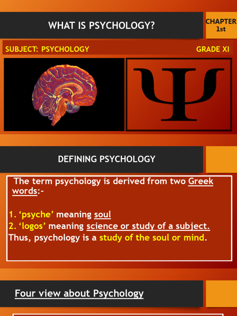 Ch1 - What Is Psychology-1 | PDF | Psychology | Mind