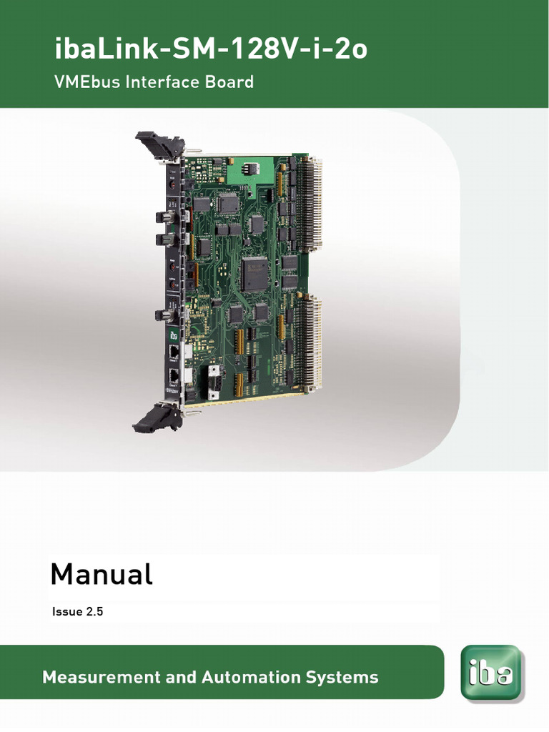 IbaLink SM 128V i 2o v2.5 en A4 | PDF | Input/Output | Network Switch