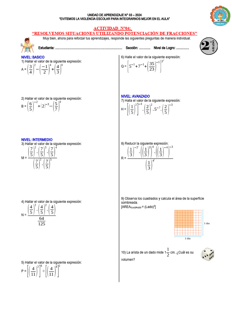 Tarea 4-2do-Ua3-2024 | PDF | Matemáticas