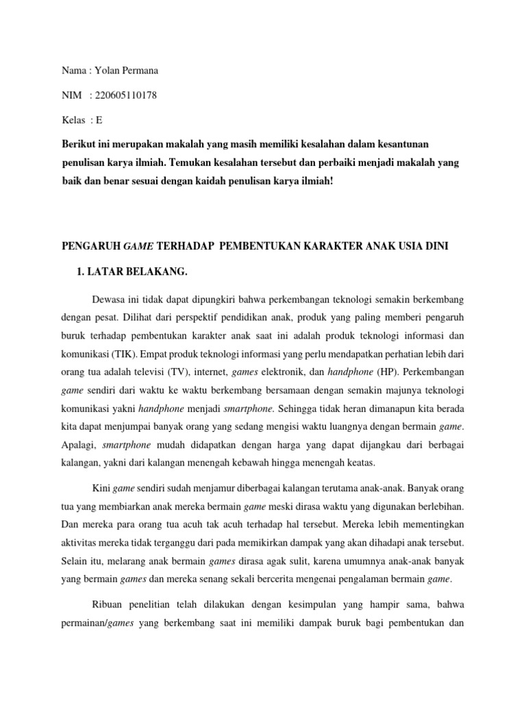 Yolan Permana - Tugas Analisis Makalah | PDF