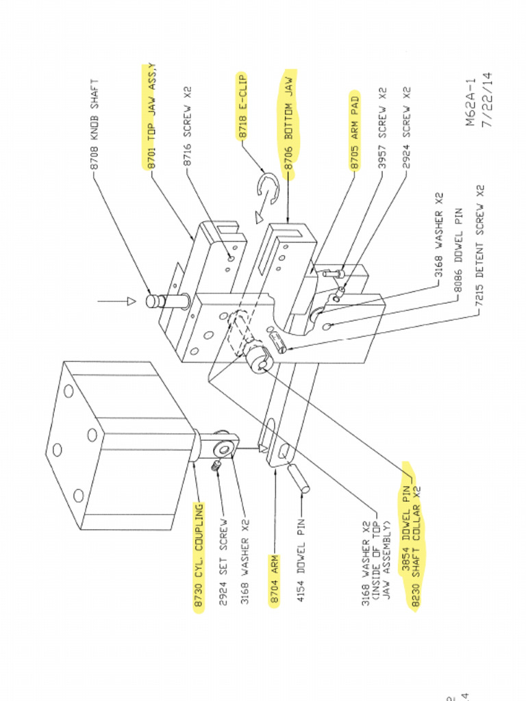 Model 62A Machine Drawings | PDF