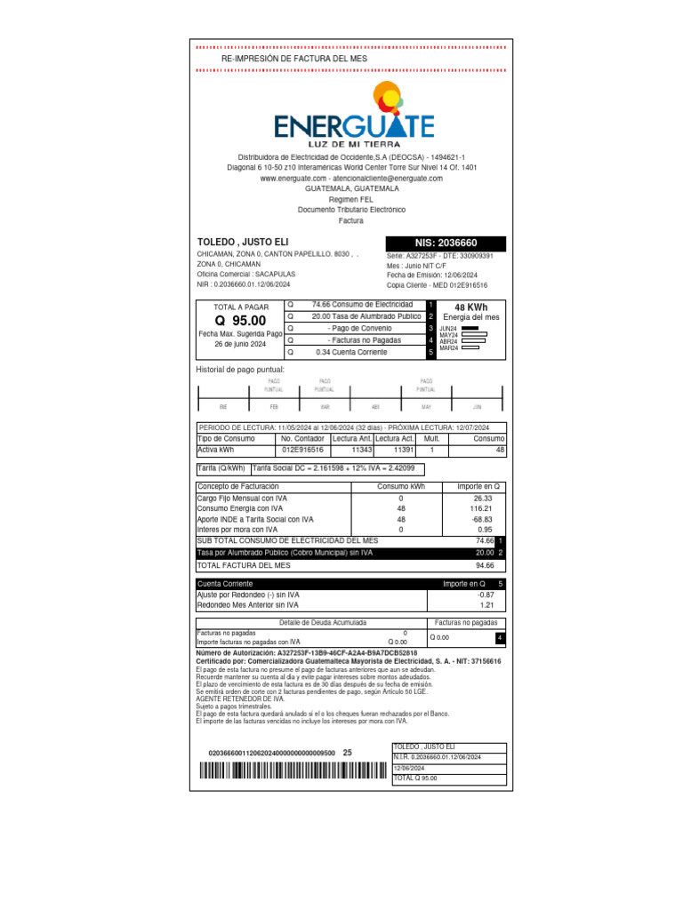 ENERGUATE GUATEMALA | PDF