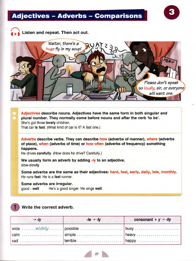 Adjectives Adverbs Comparisons | PDF | Adverb | Adjective