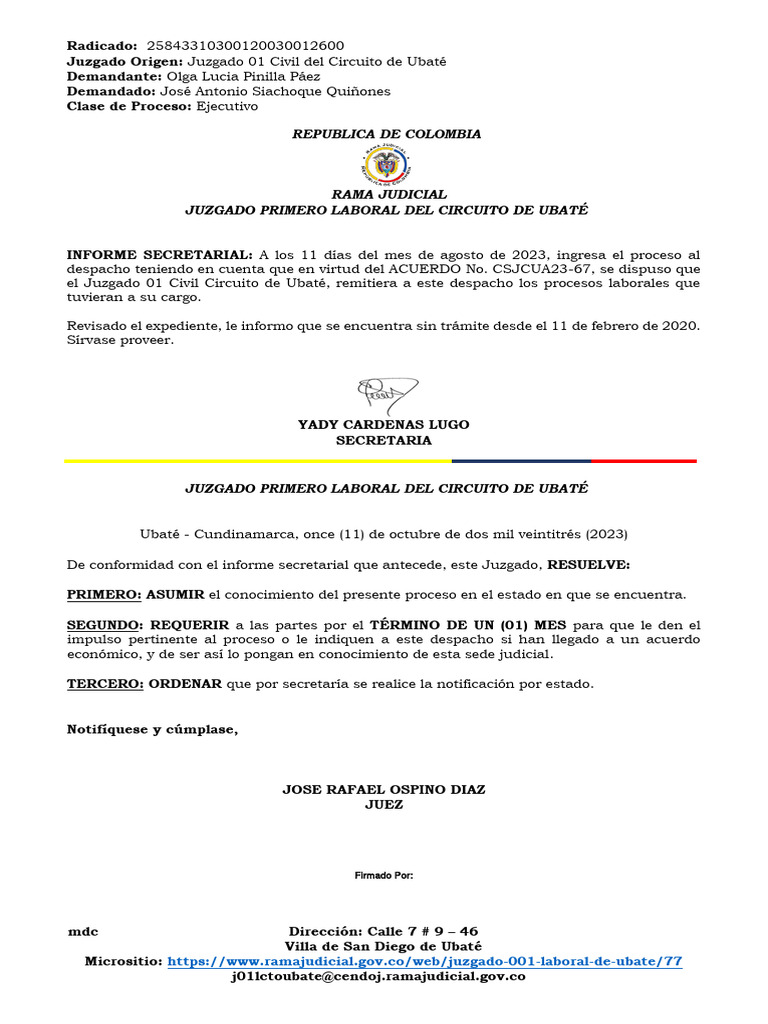 Estado 12 Autos | PDF | Juez | Judicaturas