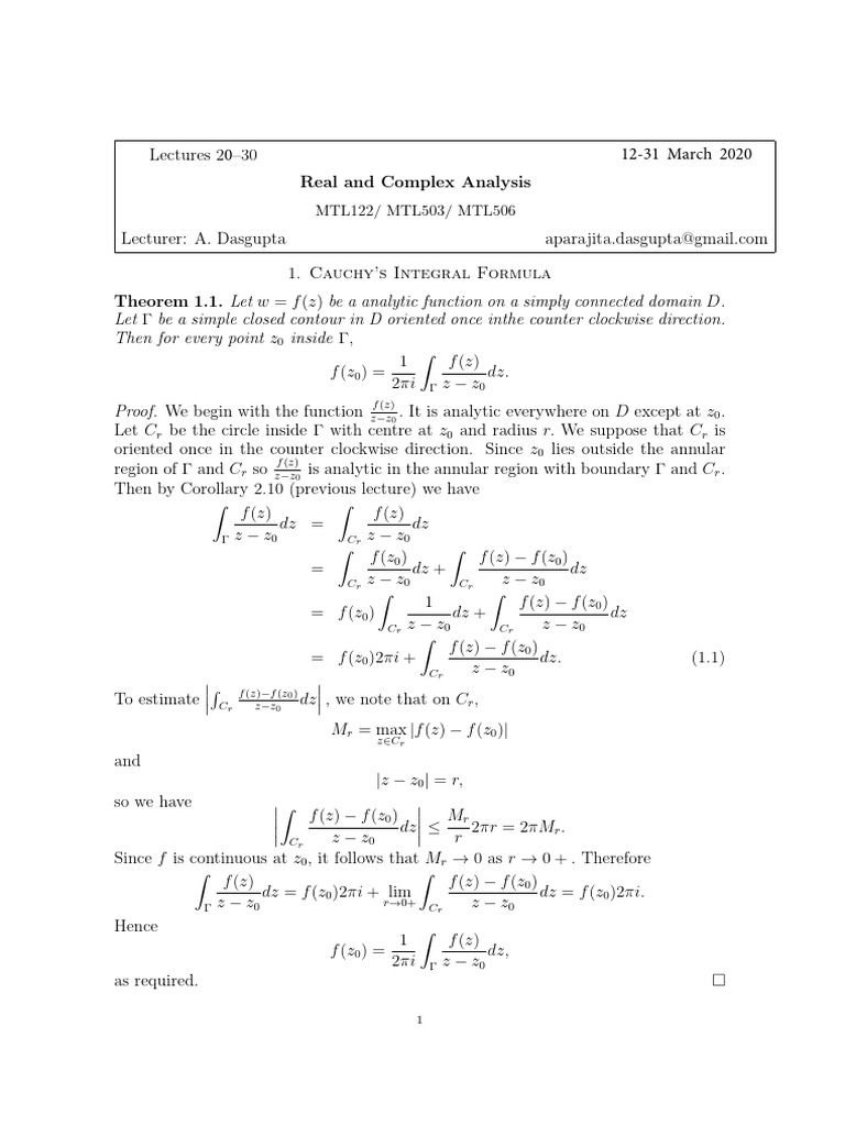 Complex Analysis II | PDF | Power Series | Holomorphic Function