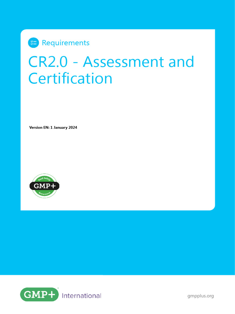 CR2.0 - Assessment and Certification | PDF | Audit | Certification