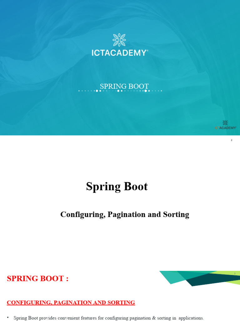 Session 10 - Spring Boot Config, Pagi, Sorting | PDF | Method (Computer Programming) | Booting