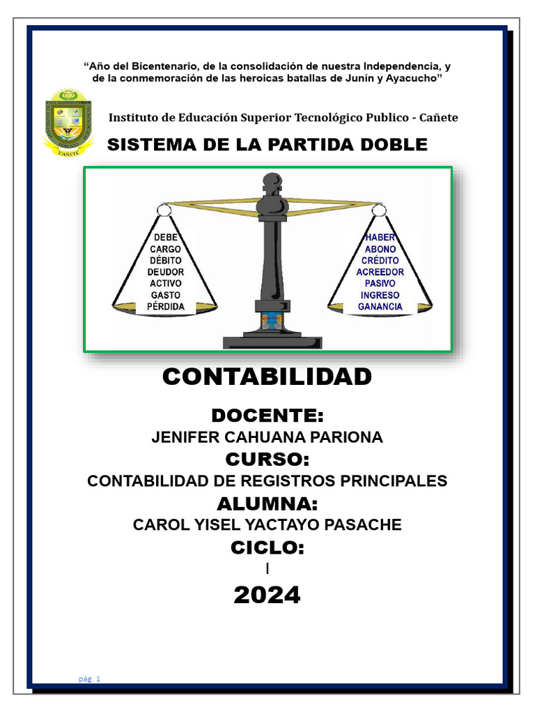 SISTEMA DE LA PARTIDA DOBLE | PDF | Business | Contabilidad