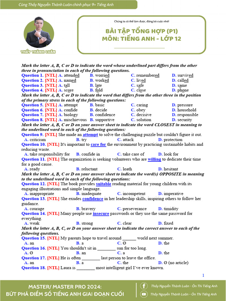 (NTL) (NTL) (NTL) (NTL) : A. B. C. D. A. B. C. D. A. B. C. D. A. B. C. D | PDF