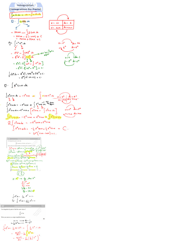 Integration by Parts | PDF