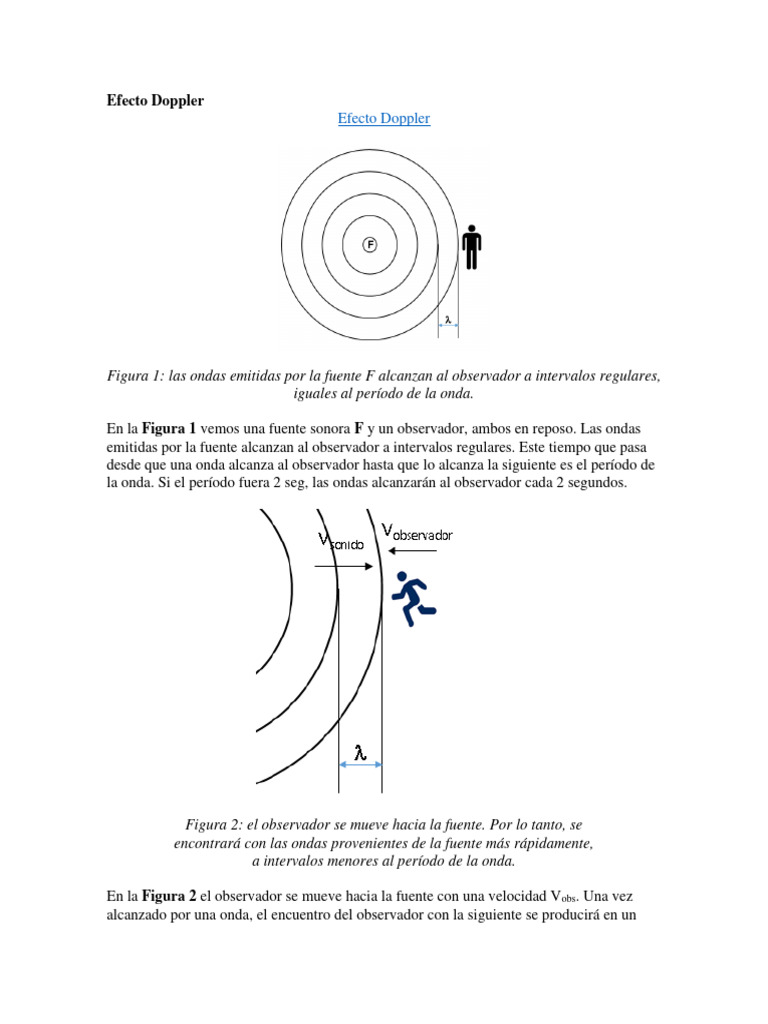 Física II - Efecto Doppler | Descargar gratis PDF | Efecto Doppler | Olas