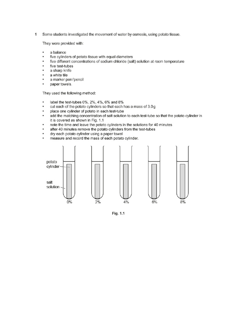 Atp Osmosis Diffusion | PDF