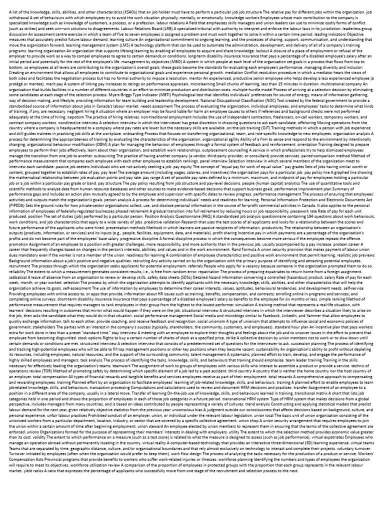 Glossary Cheat Sheet Pdf Employment Mentorship